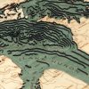 Bathymetric Map Lake Huron, Michigan - Scrimshaw Gallery