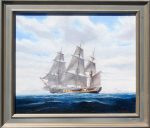 Paul Deacon Original Oil Painting - Hermione 1779 - Scrimshaw Gallery