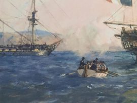 Geoff Hunt Limited Edition Print - H.M.S. Surprise - Scrimshaw Gallery