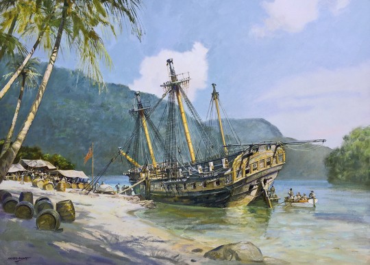 Geoff Hunt Limited Edition Print - Pacific Haven - Scrimshaw Gallery