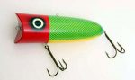 Giant Wooden Lure - Perch Popper Lure Sculpture - Scrimshaw Gallery