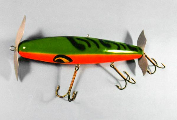 Giant Wooden Lure - Surface Splasher II Lure Sculpture - Scrimshaw Gallery