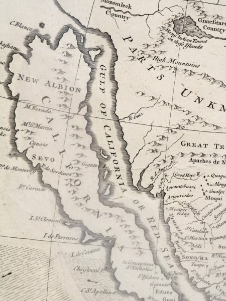 Antique Map of North America c. 1745 - Scrimshaw Gallery