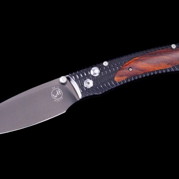 William Henry E6-1 Cocobolo Wood Knife - Scrimshaw Gallery