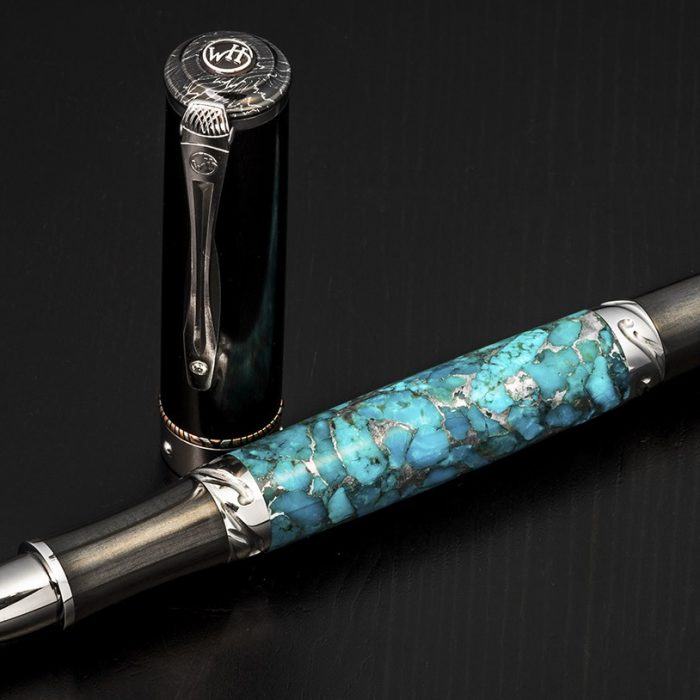 William Henry Cabernet Kingman Rollerball Pen - Scrimshaw Gallery