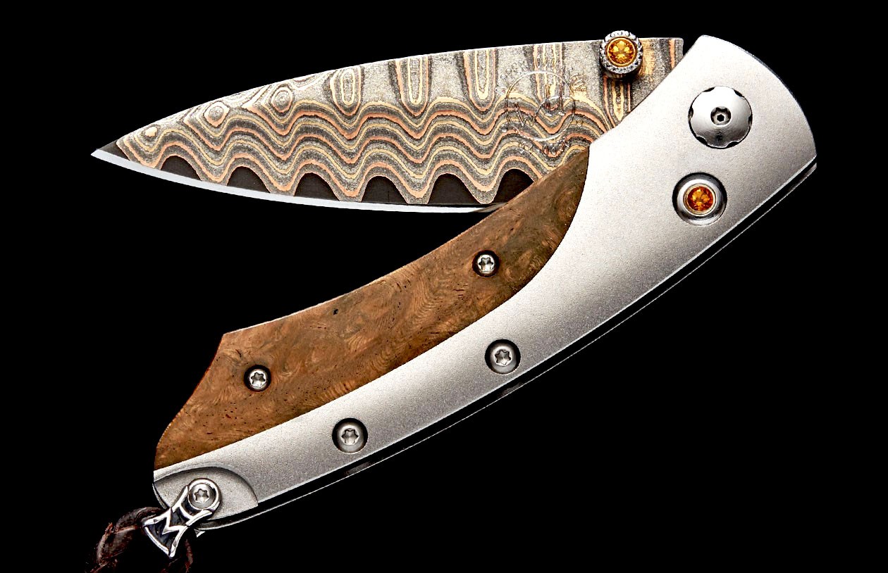 William Henry Limited Edition B04 Crest Knife - Scrimshaw Gallery