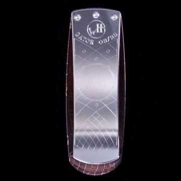 William Henry Geneva 'Gator' Money Clip - Scrimshaw Gallery