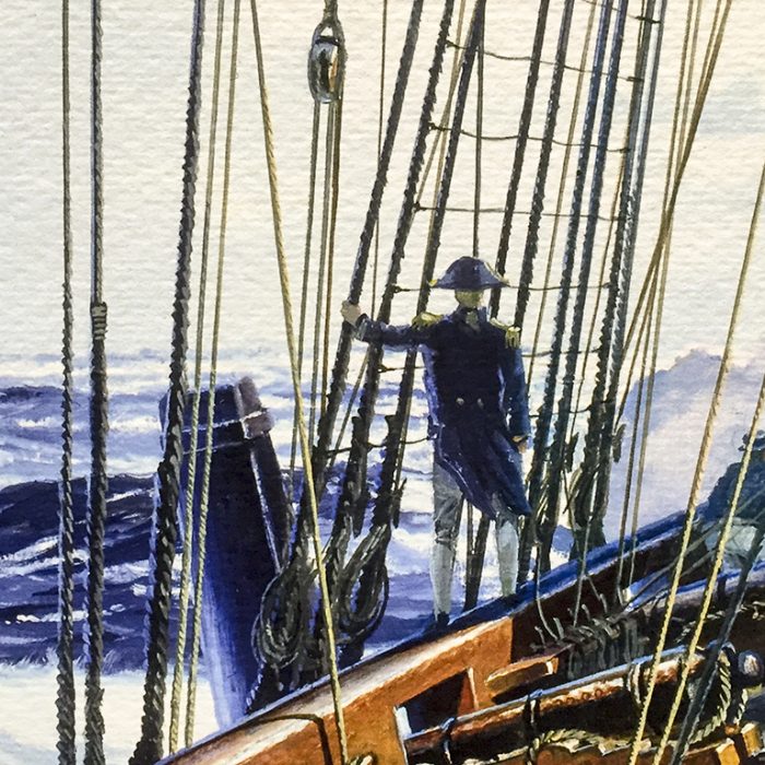 Geoff Hunt - Post Captain - Scrimshaw Gallery