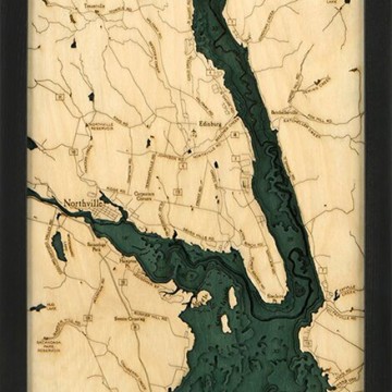 Bathymetric Map Great Sacandaga Lake - Scrimshaw Gallery