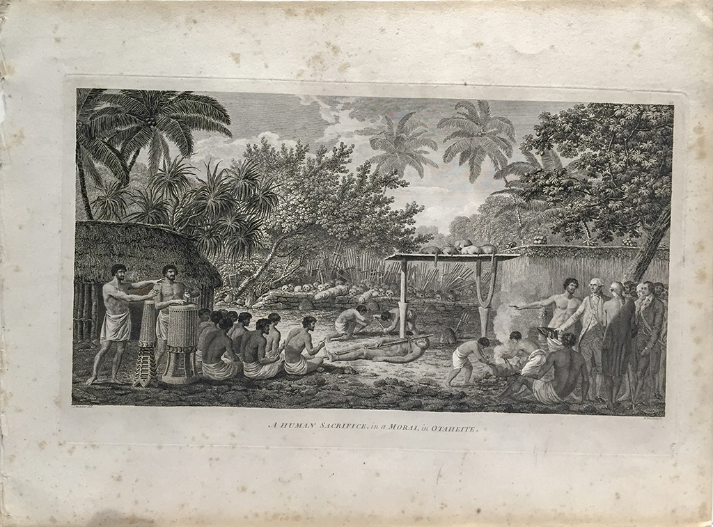 Historic Antique Captain Cook Engraving - Scrimshaw Gallery