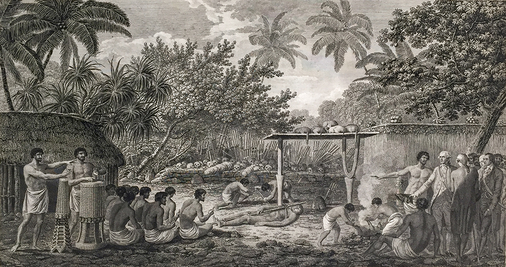 Historic Antique Captain Cook Engraving - Scrimshaw Gallery