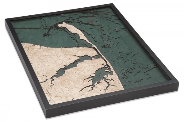 Bathymetric Map Rumson, New Jersey - Scrimshaw Gallery