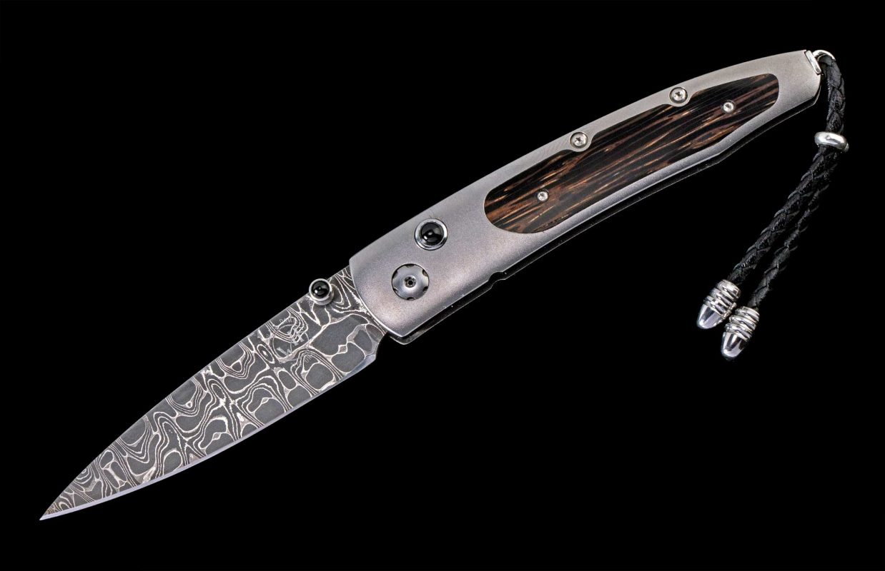 William Henry Limited Edition B10 Black Palm Knife - Scrimshaw Gallery