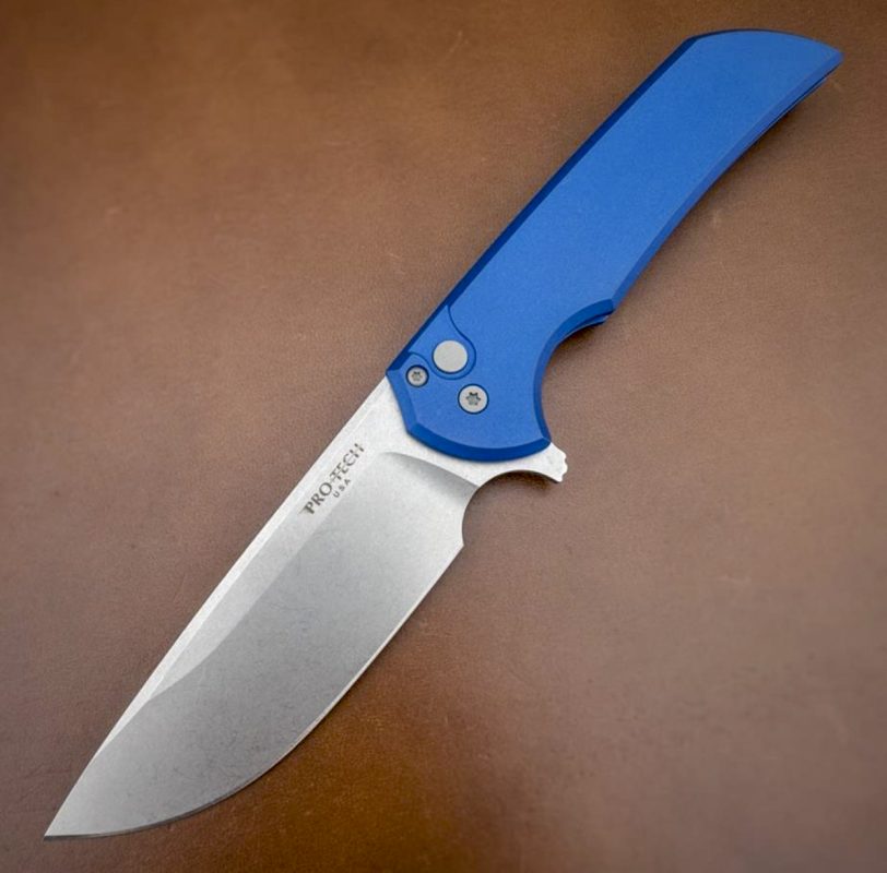 ProTech Knife - Mordax Flipper MX101 Blue - Scrimshaw Gallery