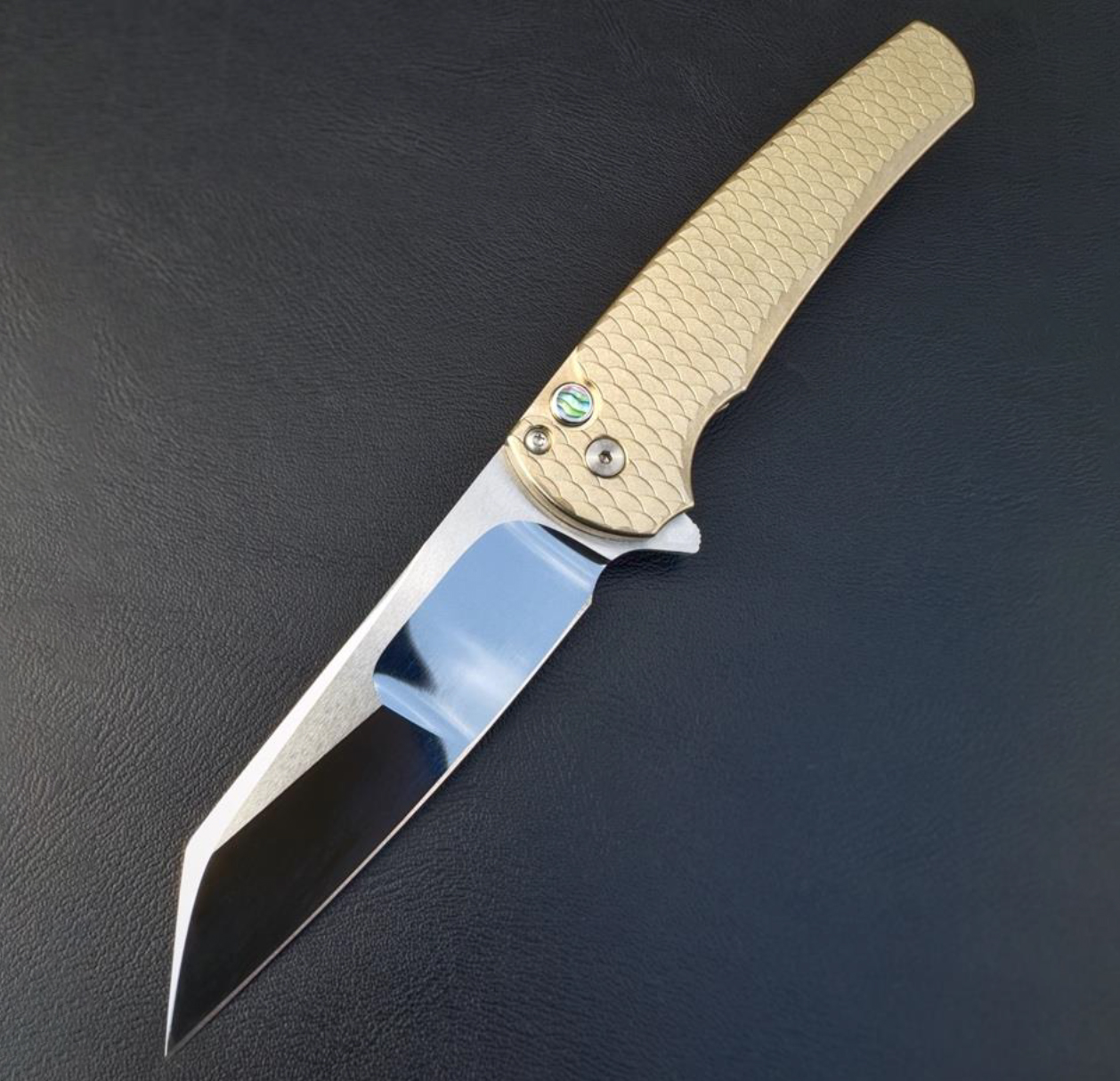 ProTech Automatic Knife - 2023 Malibu Custom 016 - Scrimshaw Gallery
